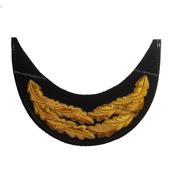 Double Row Oak Leaf Peak Visor - Super Badge Works