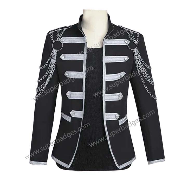 Black Steampunk Blazer Fashion Jacket - Super Badge Works