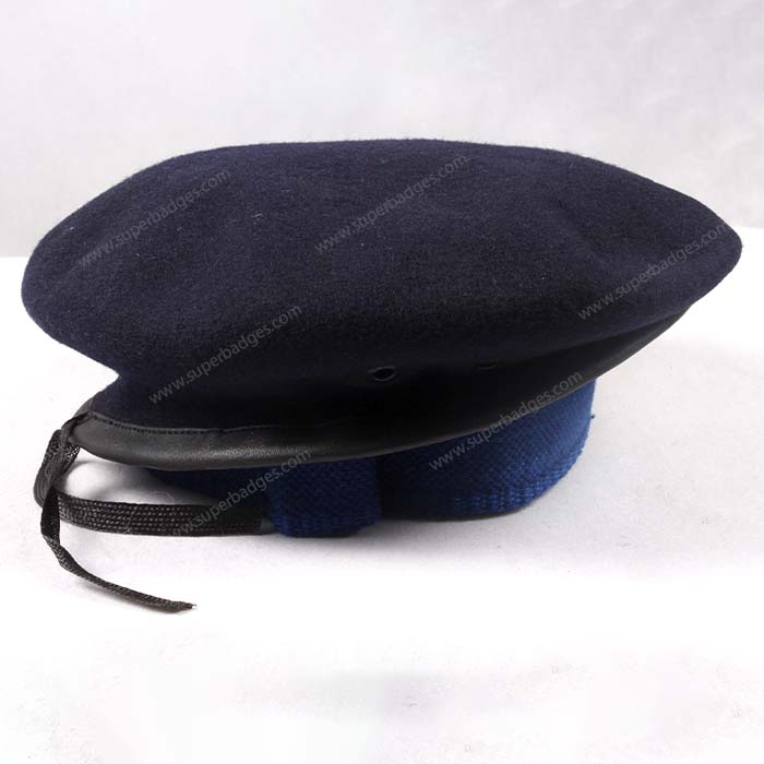 Woolen Black Beret Cap - Super Badge Works